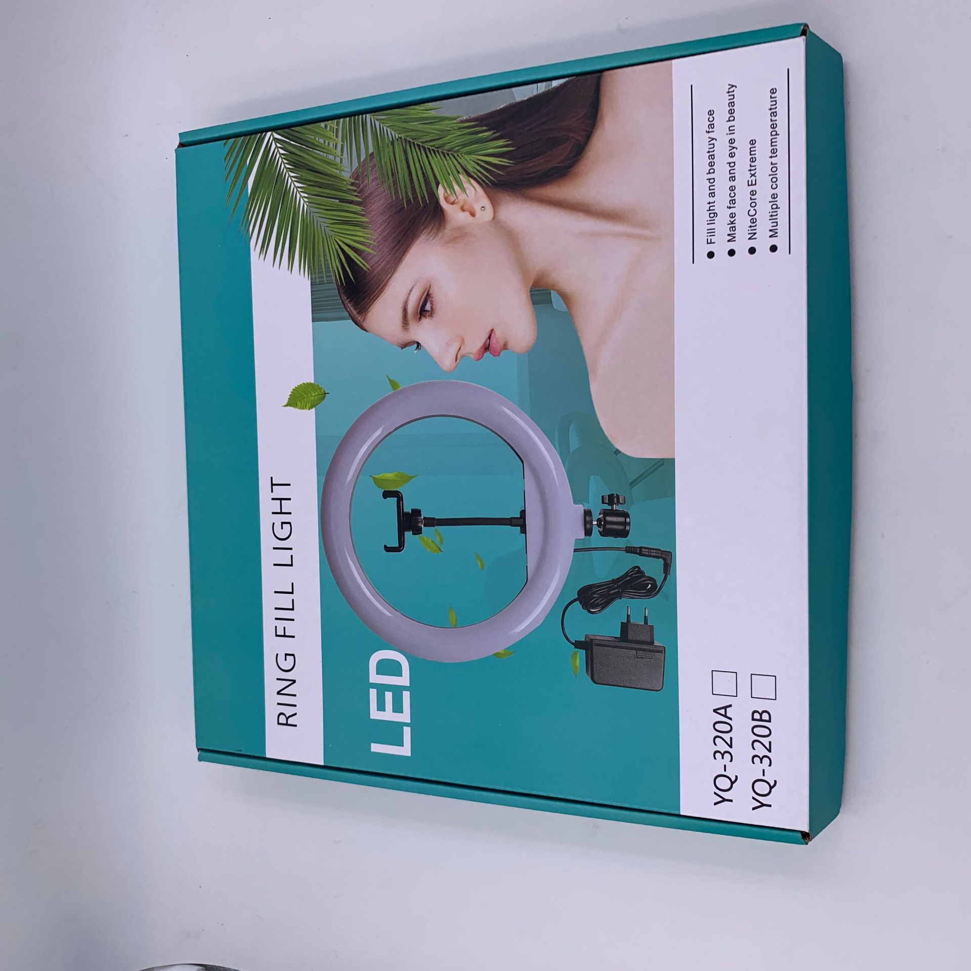 百科仕12寸补光灯遥控触摸灯美颜灯环形摄影灯YQ320A直播主播架-阿里巴巴