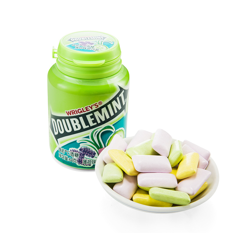 绿箭口香糖瓶装56g*6瓶（336g)整盒清凉薄荷糖果零食礼物清新口气-阿里巴巴