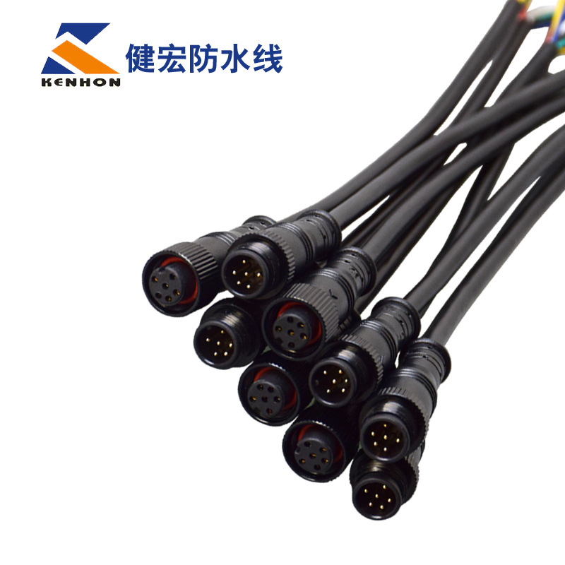 防水连接器_厂家供应汽车 m12防水连接器 led照明防水线公母插头 防水头 - 阿里巴巴