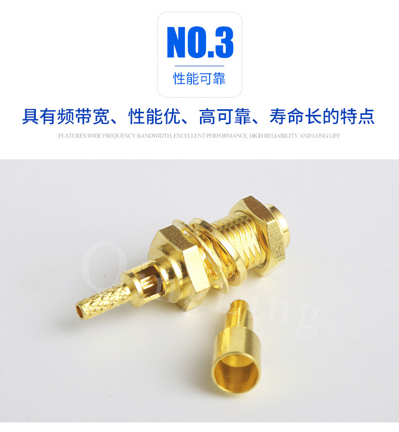 射频SMA-KY SMA-KY11开窗压接式外螺纹母头母针SMA连接器 SMA接头-阿里巴巴