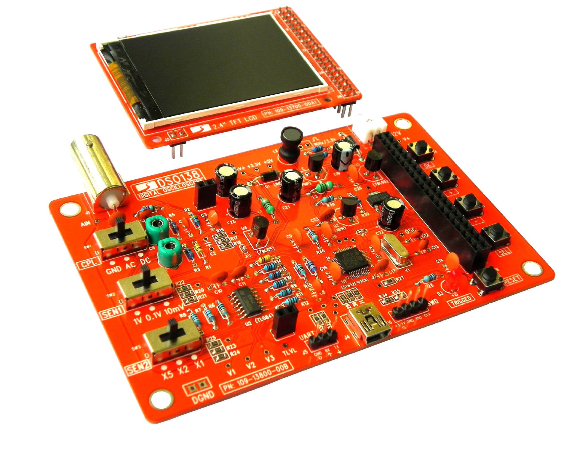 DSO138手持数字示波器配套显示屏 2.4寸LCD显示模块-阿里巴巴