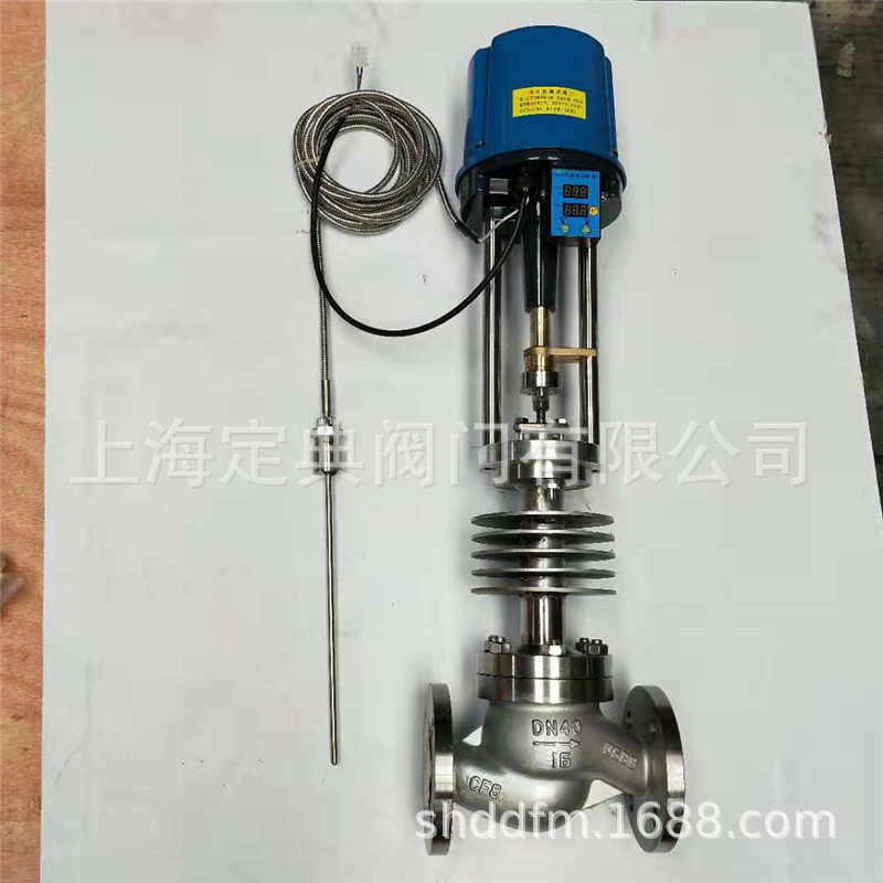 厂家定典电动温控调节阀ZZWPE-16B 不锈钢 蒸汽自动恒温控制-阿里巴巴