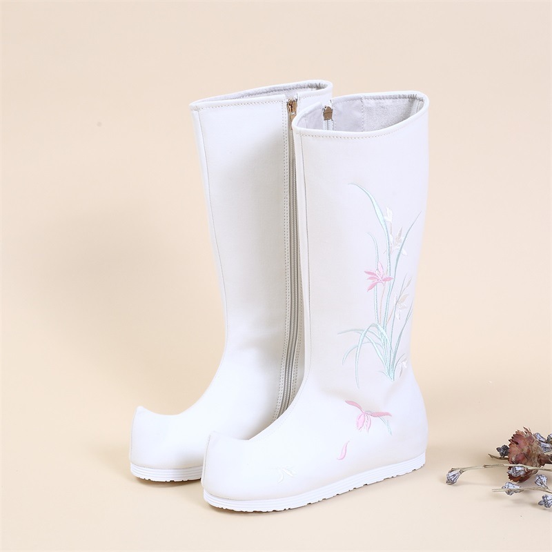 Chinese hanfu boots for women ancient upturned head shoes fairy ...