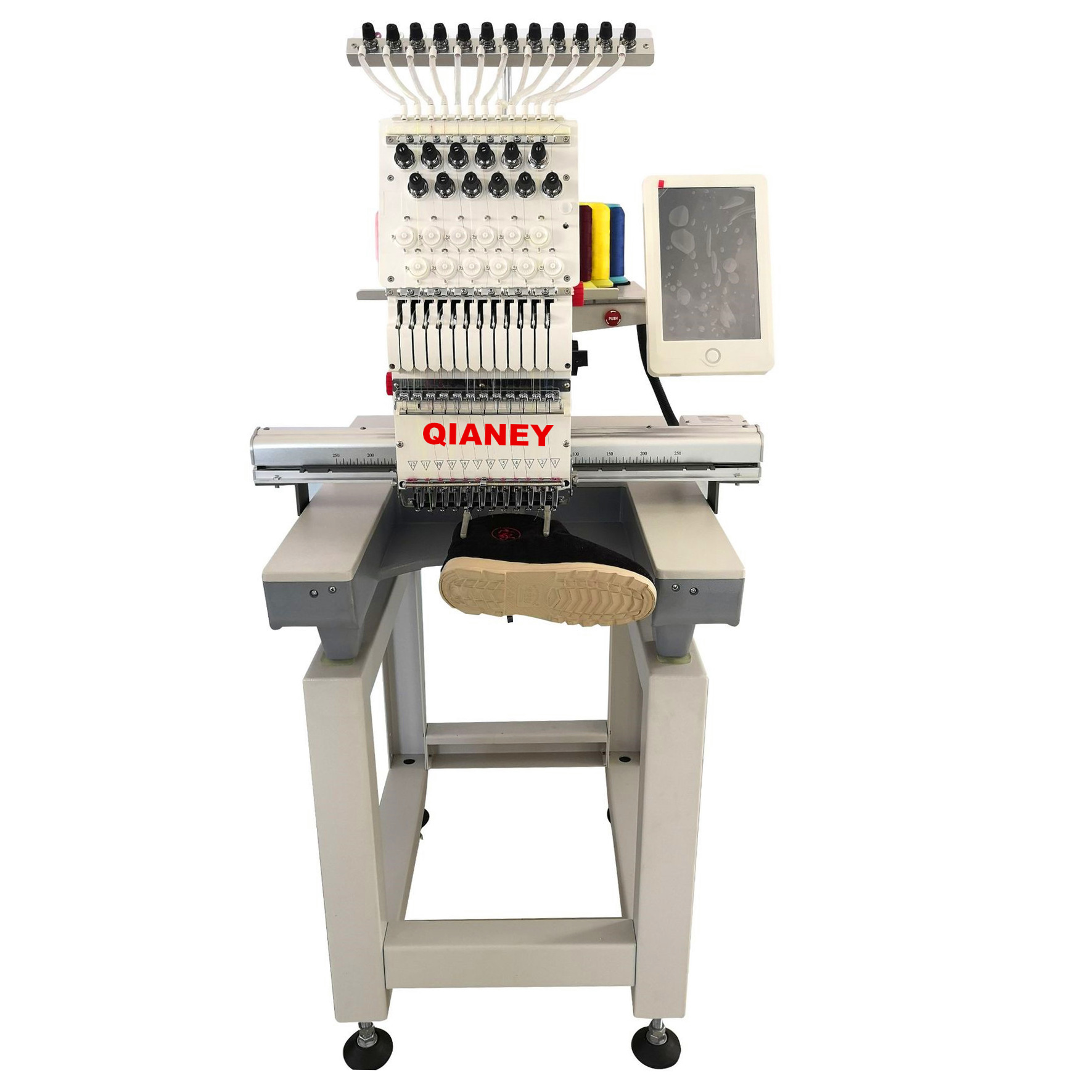 绣花机 单头电脑刺绣机 双头12头平绣帽绣成衣绣毛巾绣工业绣花机-阿里巴巴