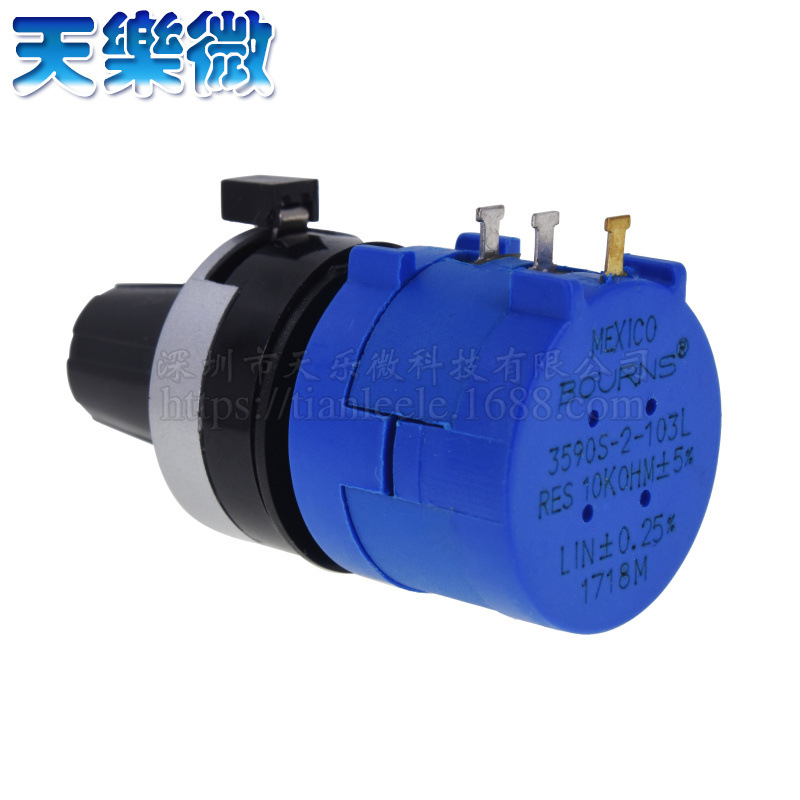 电位器3590S-2-503L-50K阻值 3590带刻度旋钮 精密多圈线绕电位器-阿里巴巴