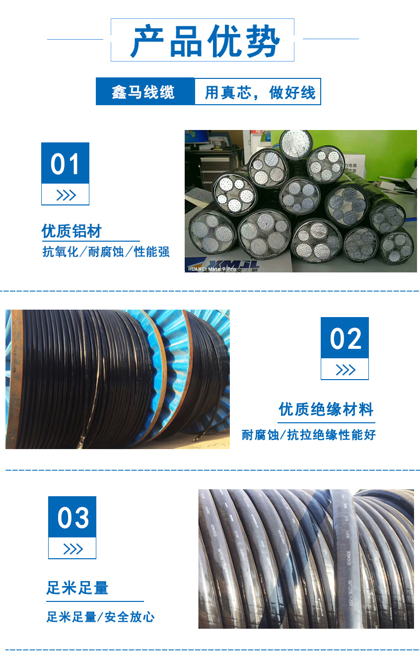 铝电缆厂家批发ZC-YJLV22 0.6/1KV 4x50平方阻燃铠装铝芯电力电缆-阿里巴巴