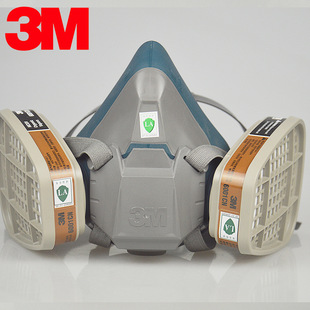 3M硅胶防毒面具6502配6000七件套实验室喷漆甲醛劳保呼吸防护套装-阿里巴巴