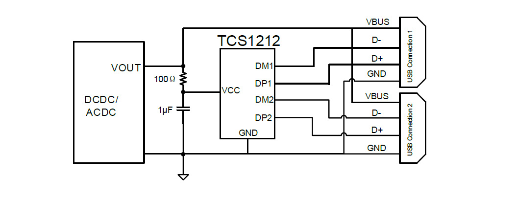 成绎TCS1212 双口USB智能识别芯片 USB协议芯片 兼容CW3004-阿里巴巴
