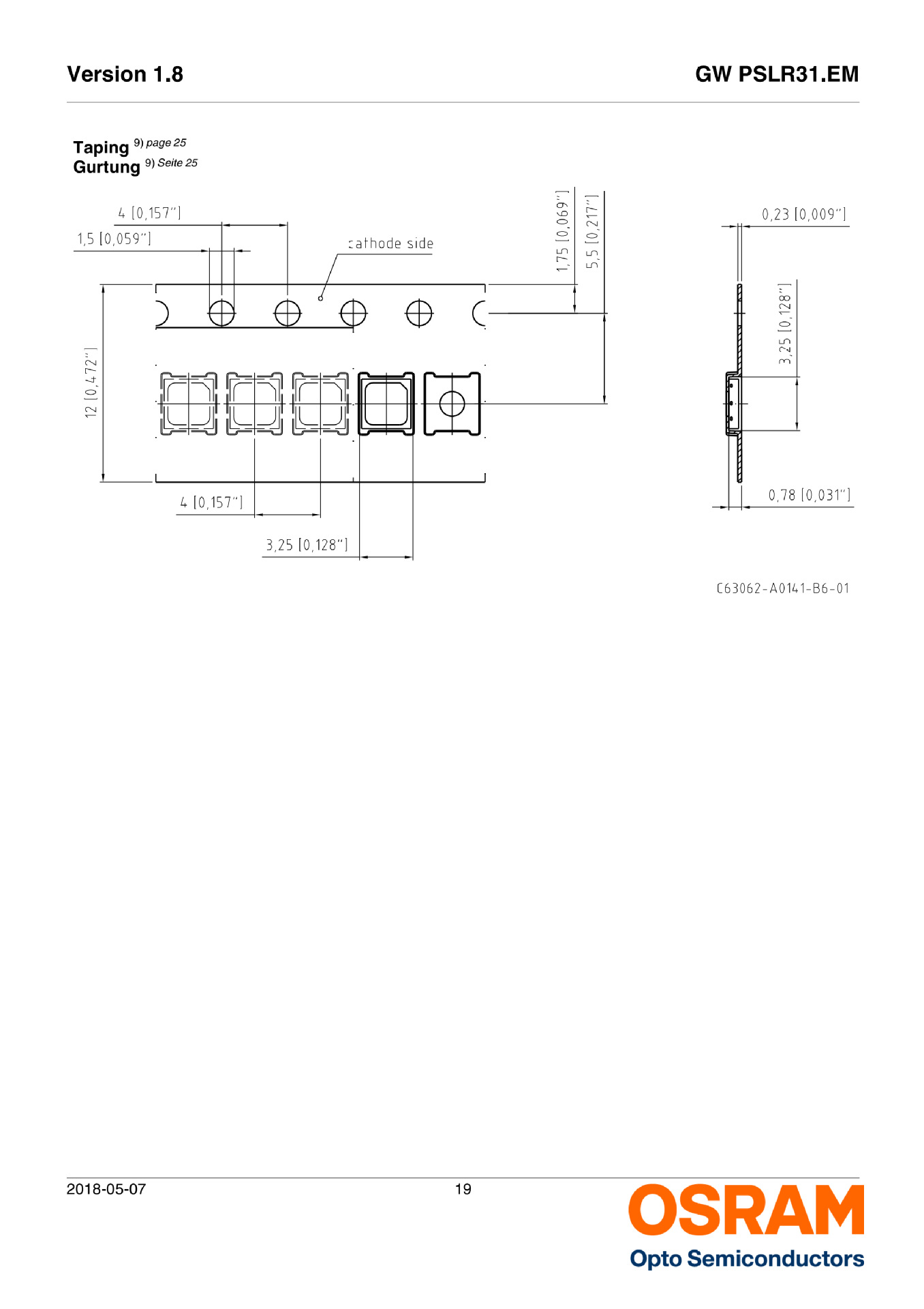 欧司朗3030灯珠1w osram欧司朗3030led灯珠6v光源GW PSLR31.EM-阿里巴巴
