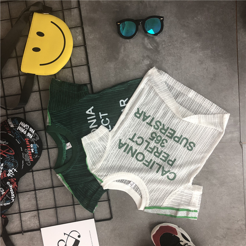 男童短袖T恤2025夏季网格镂空上衣中小童短袖C68010短裤12135套装-阿里巴巴