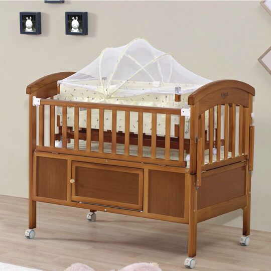Aiyingbao multi-functional solid wood crib baby solid wood bed game bed