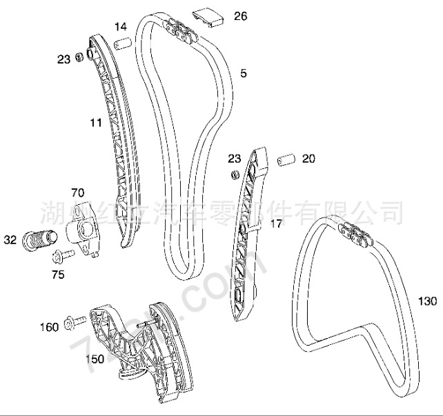 适用奔驰M271正时链条修理包A2710500900相位调节器A0009931876-阿里巴巴