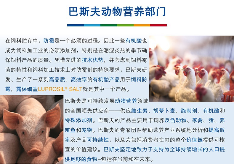 巴斯夫BASF露保细盐LUPROSIL SALT丙酸钙型饲料保藏剂防霉剂-阿里巴巴