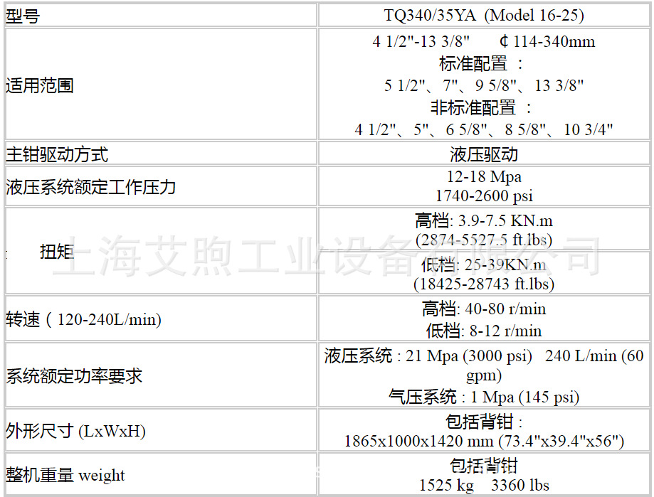 TQ340-35YA套管动力钳 TQ356-55液压驱动套管钳 TQH340/35套管钳-阿里巴巴