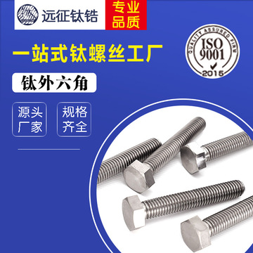 现货直销钛螺丝M10 纯钛螺栓 M10*60-M10*100 钛外六角螺丝-阿里巴巴