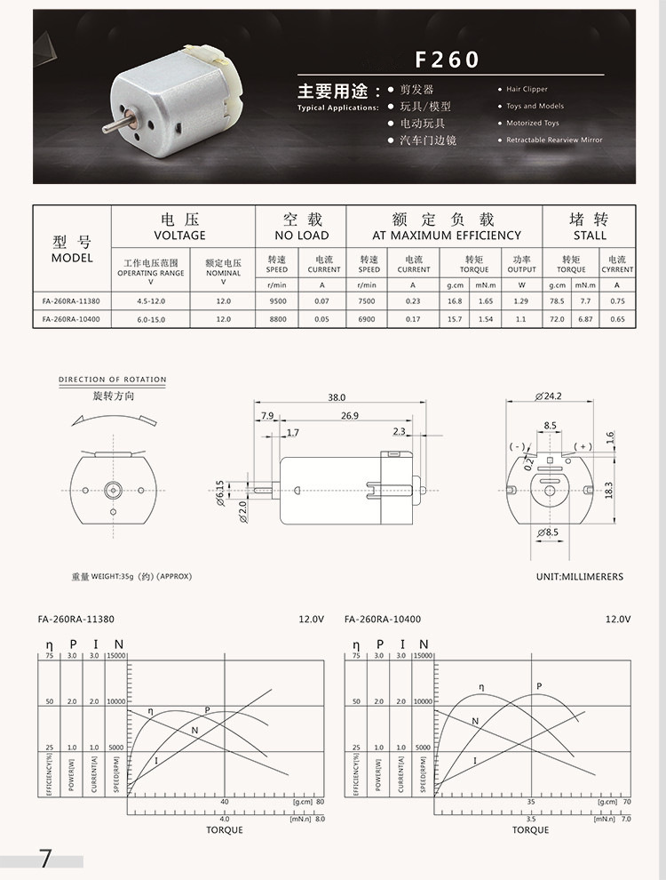 厂家批发F260微型电机 榨汁机小马达 冲牙器电机 磨甲器直流电机-阿里巴巴