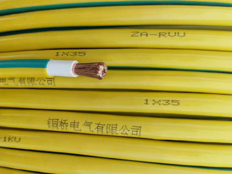 黄绿色接地线ZA-RVV 1*6/16/35/95/120平方国标纯铜阻燃护套线-阿里巴巴