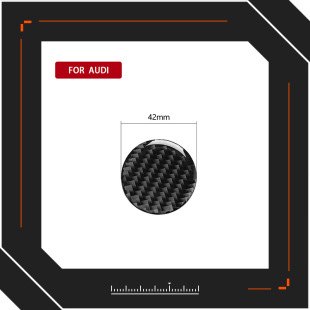 适用奥迪A3 A4L（14-19年）碳纤维中控旋钮装饰贴汽车改装配件-阿里巴巴