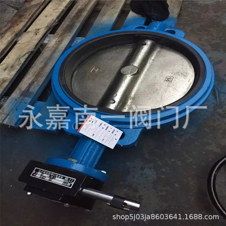 对夹式衬胶蝶阀 D371J-10/16Q 涡轮全衬胶蝶阀 DN400-阿里巴巴