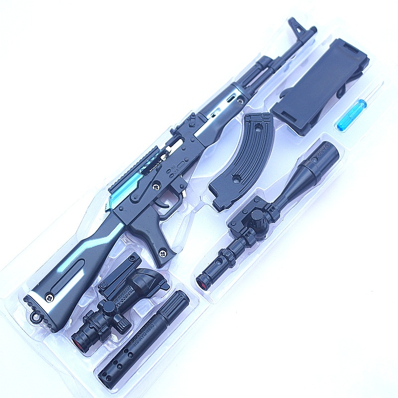 绝地大逃杀武器吃鸡MK14 98K M24 AKM影袭模型合金兵器30厘米-阿里巴巴
