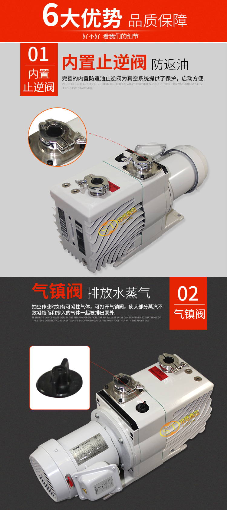 北仪优成TRP-60双级直联高速旋片式真空泵 实验室 半导体镀膜干燥-阿里巴巴