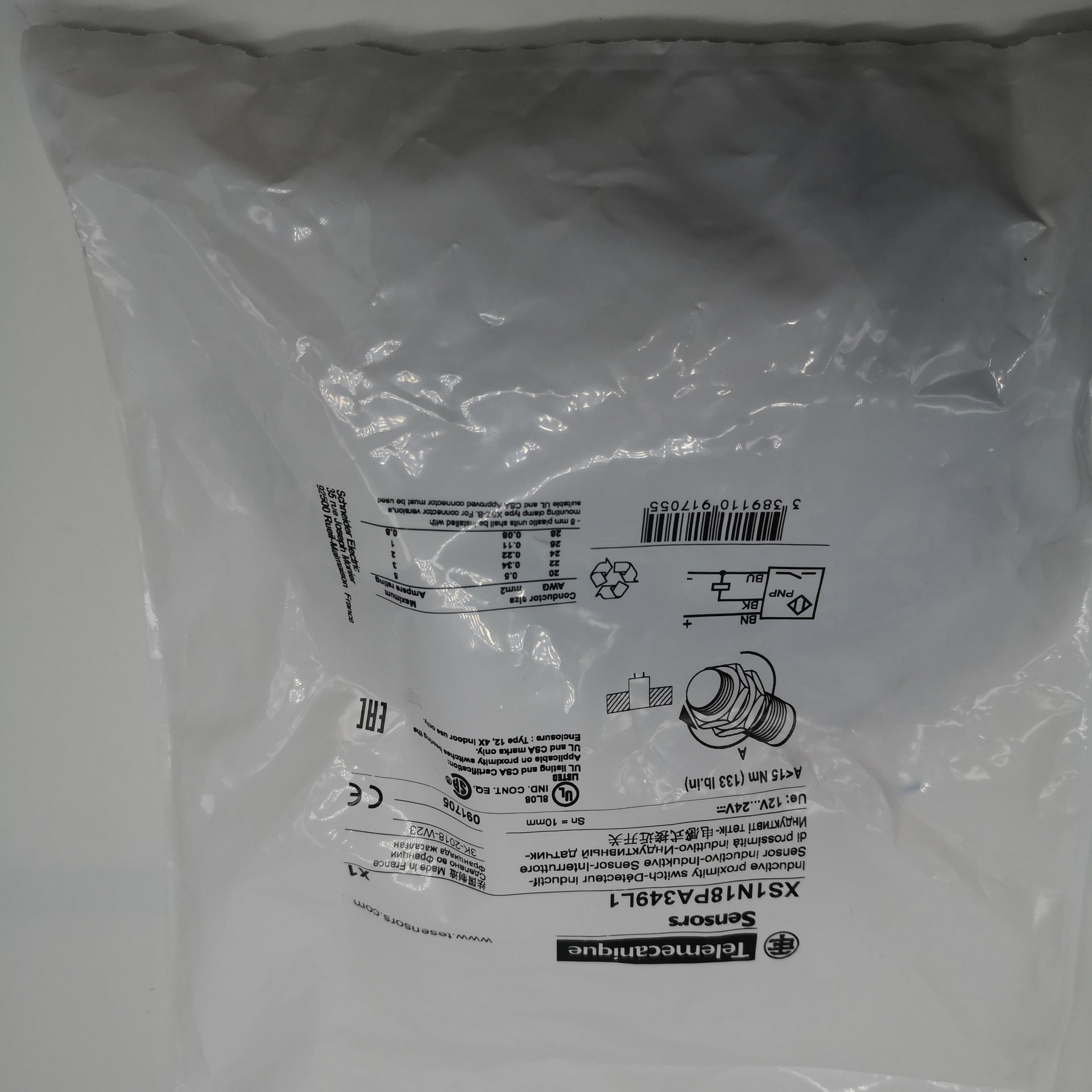 XS218BLNAL2接近传感器直径18MM电感器NPN常开线长2米现货-阿里巴巴