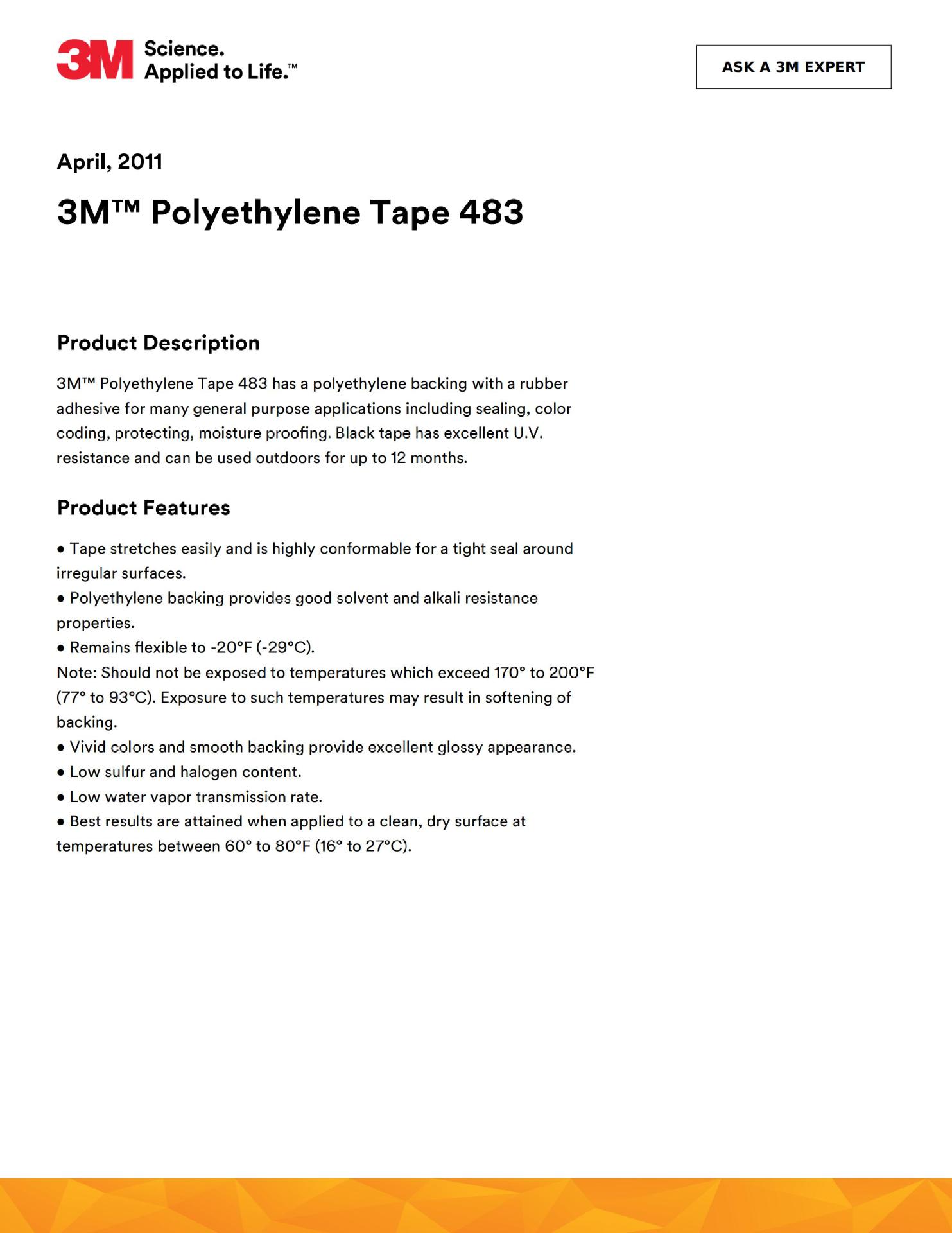 3M483抗紫外线耐老化胶带 撕除不残胶金属管密封胶带483-阿里巴巴