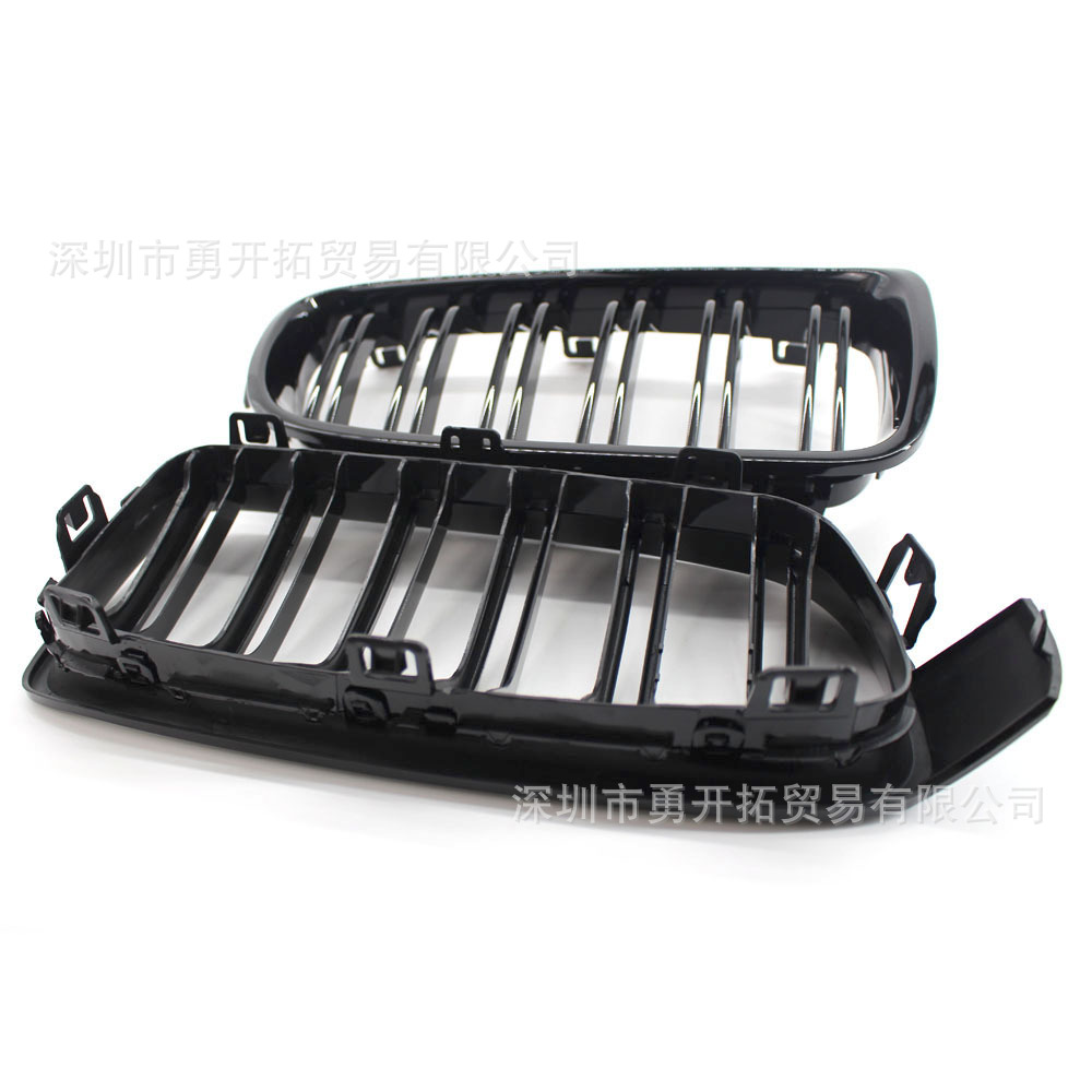 格栅适用于BMW F30 F31 F35 3 Series 2012-2016 双线 亮黑 黑色-阿里巴巴
