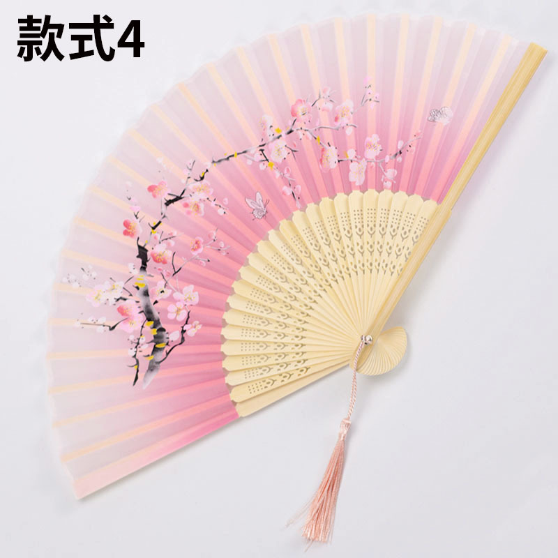 7 inch hanfu fairy dress folding fan Chinese wind female Japanese style ...