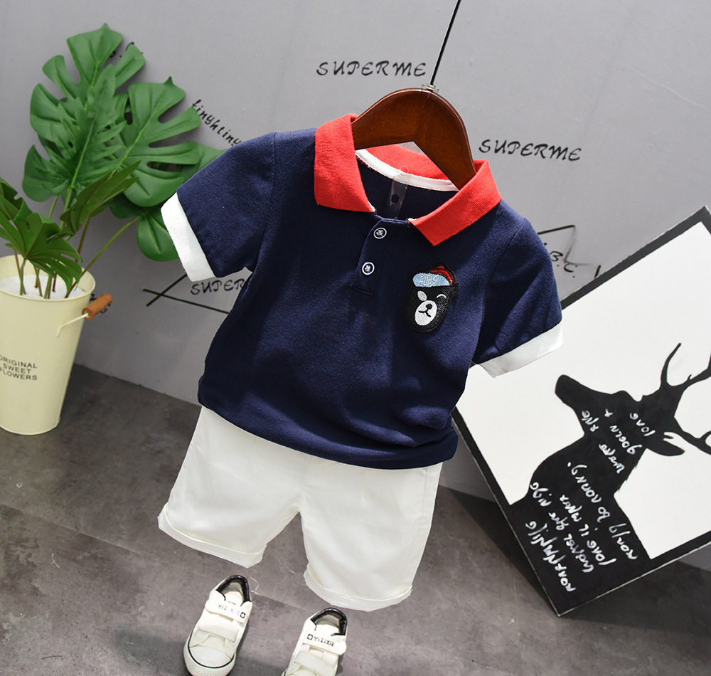 2021夏季新款休闲翻领纯色T恤衫C78030 A70041-阿里巴巴