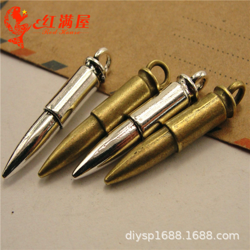 A4651 3.4克 复古子弹挂件 锌合金饰品批发 古董配件 50个/包-阿里巴巴