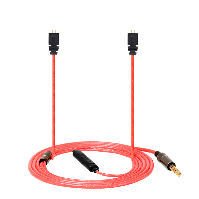 UE TF10/TF15/5PRO 带音量调节耳机升级线 0.75mm插针 黑/蓝/红-阿里巴巴