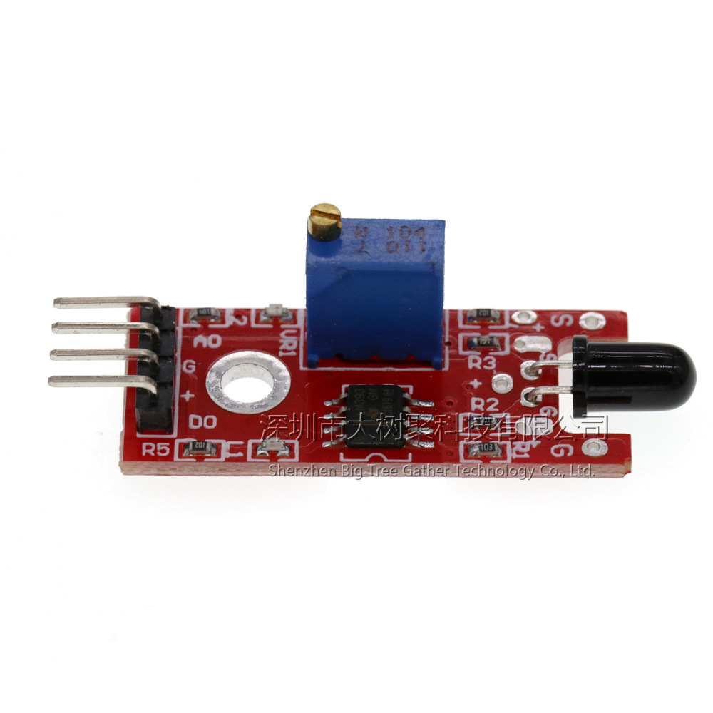 红板 火焰传感器模块 KY-026 SUNLEPHANT 火焰传感器电子模块-阿里巴巴