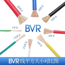 BVR 2.5平方电线 国标铜芯 ZR-BVR2.5家装电线 多芯软电缆 电子线-阿里巴巴