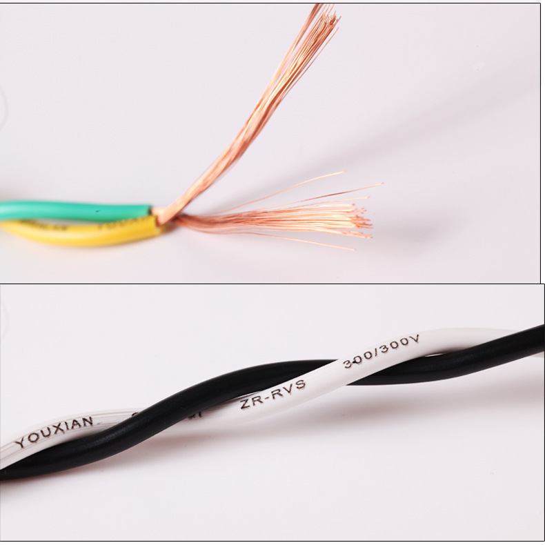 电线电缆花线双绞线纯铜RVS2芯*0.5/0.75/1.5/2.5平方软线灯头线-阿里巴巴