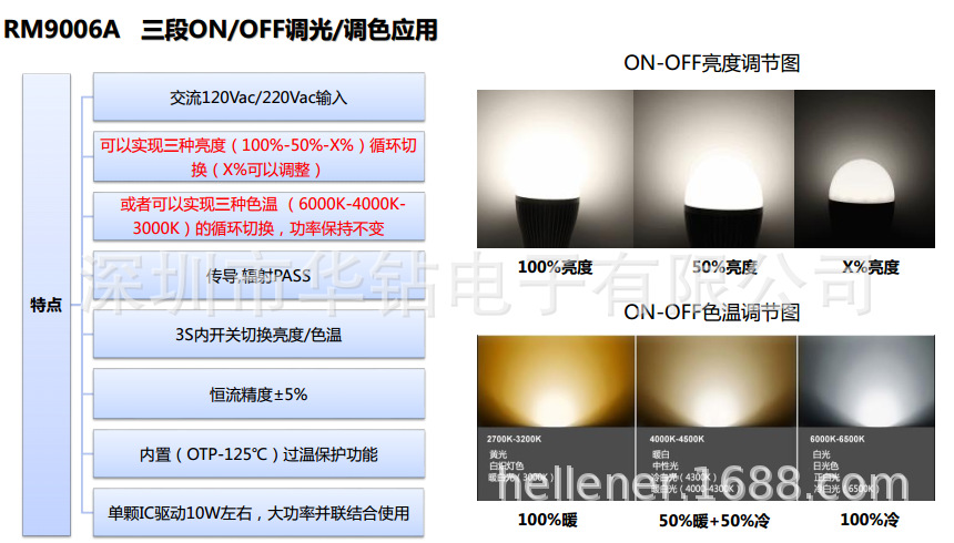 亚成微一级代理 LED去频闪电源芯片RM06R20B LED-阿里巴巴