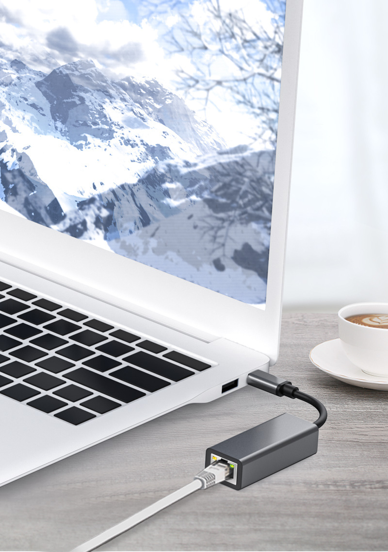 网卡Type-C To RJ45千兆以太网高速网络转换器USB转网口支持MAC-阿里巴巴