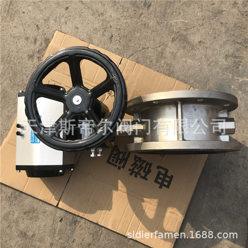 气动不锈钢蝶阀 法兰常温蝶式 全不锈钢蝶阀 厂家D641X-10P-阿里巴巴
