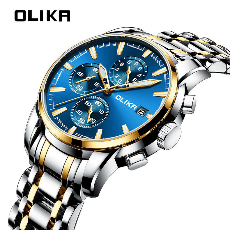 Olika/olika men's watch fashion business waterproof leisure luminous ...