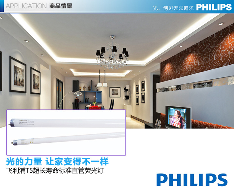 飞利浦日光灯管14W/21W/28W TL5 ESS经济型荧光灯管 865 840 830-阿里巴巴