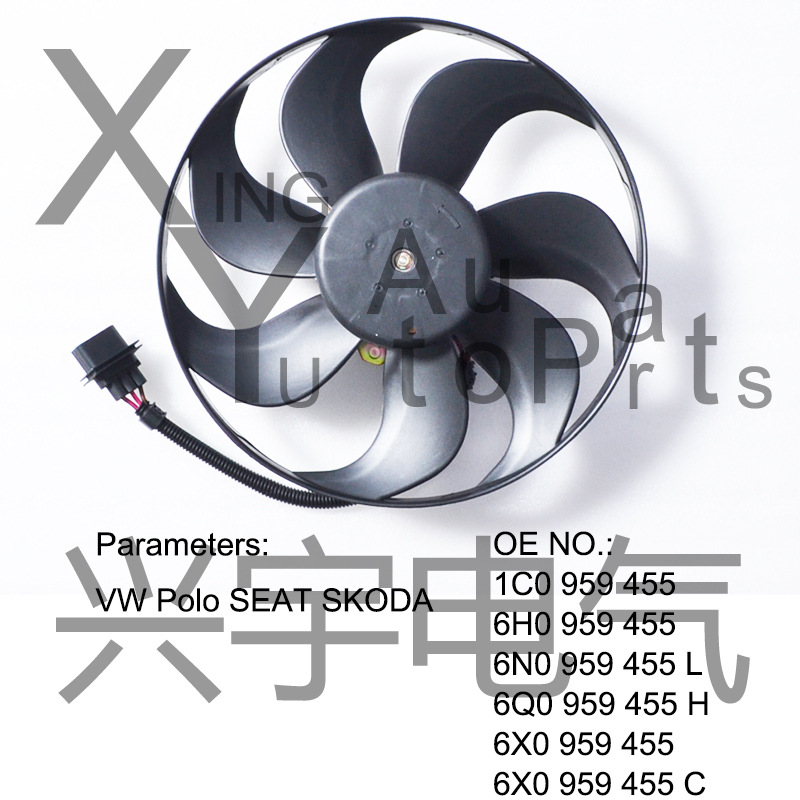 适用于大众Polo波罗手动电子扇散热器风扇1C0959455 6H0959455-阿里巴巴
