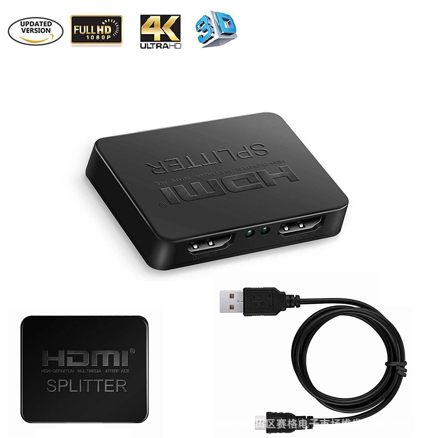HDMI分配器一进二出 一分四 支持1080P 4K*2K 3D支持PS4X BOX-阿里巴巴