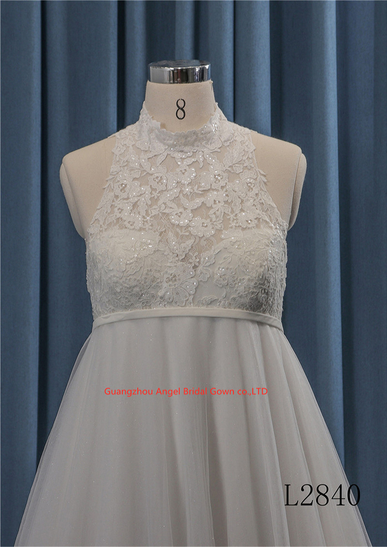 ANGELAGB孕妇挂脖款遮肚子网纱轻纱齐地款户外婚纱礼服-阿里巴巴