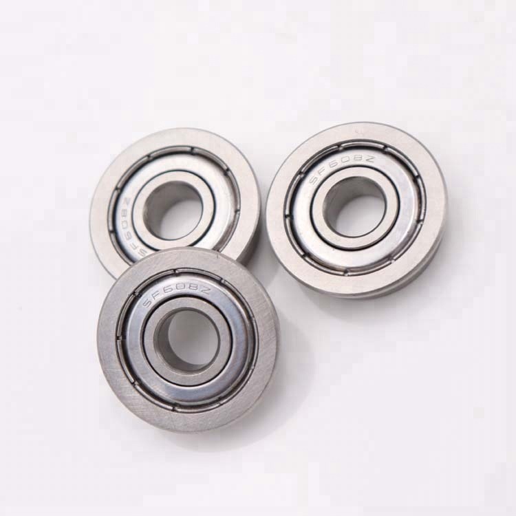 微型深沟球轴承F608ZZ 电机带挡边F608法兰轴承密封精密耐磨机械-阿里巴巴