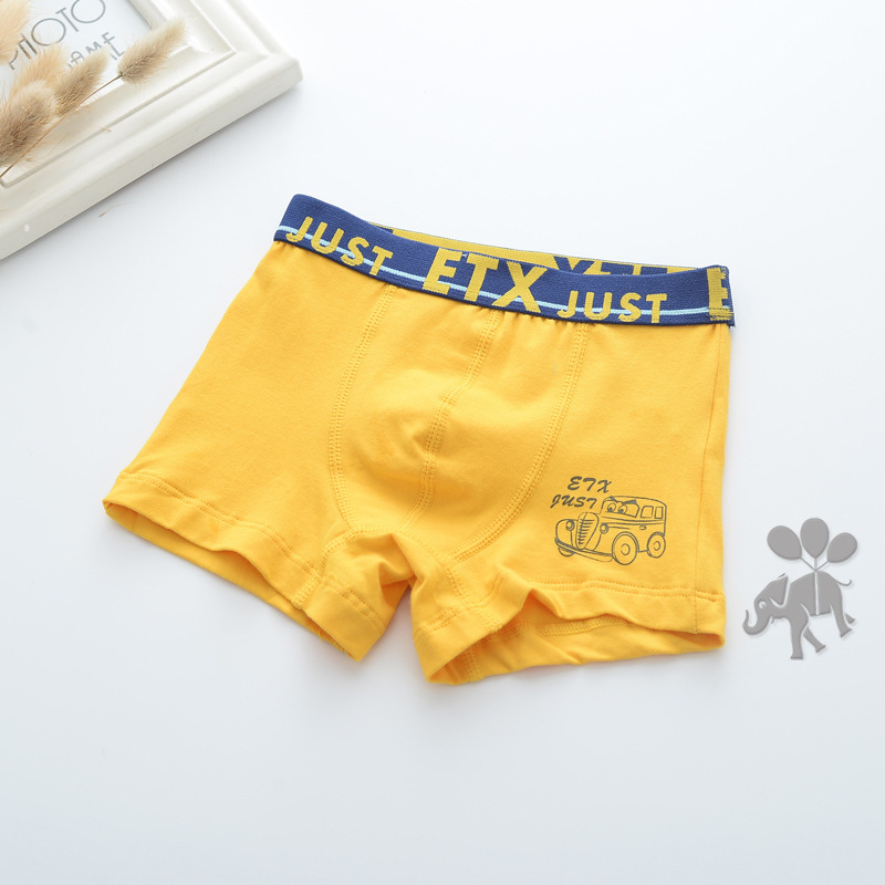 ETX JUST儿童内裤男童棉质内裤男孩宝宝平角裤婴儿四角裤小童5条-阿里巴巴