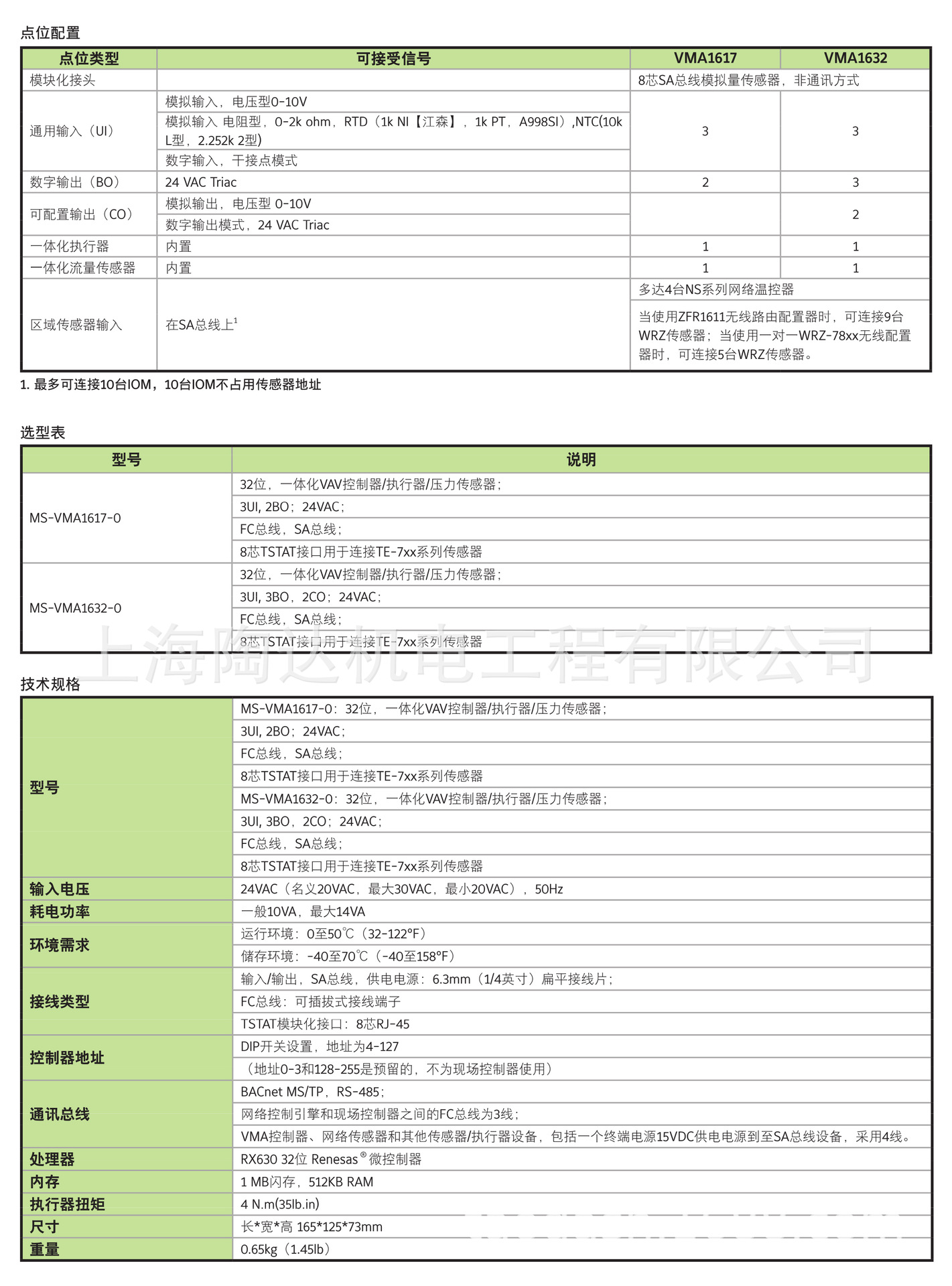 江森自控VMA1617 江森VAV控制器 VMA1717控制器 VAVBOX控制器-阿里巴巴