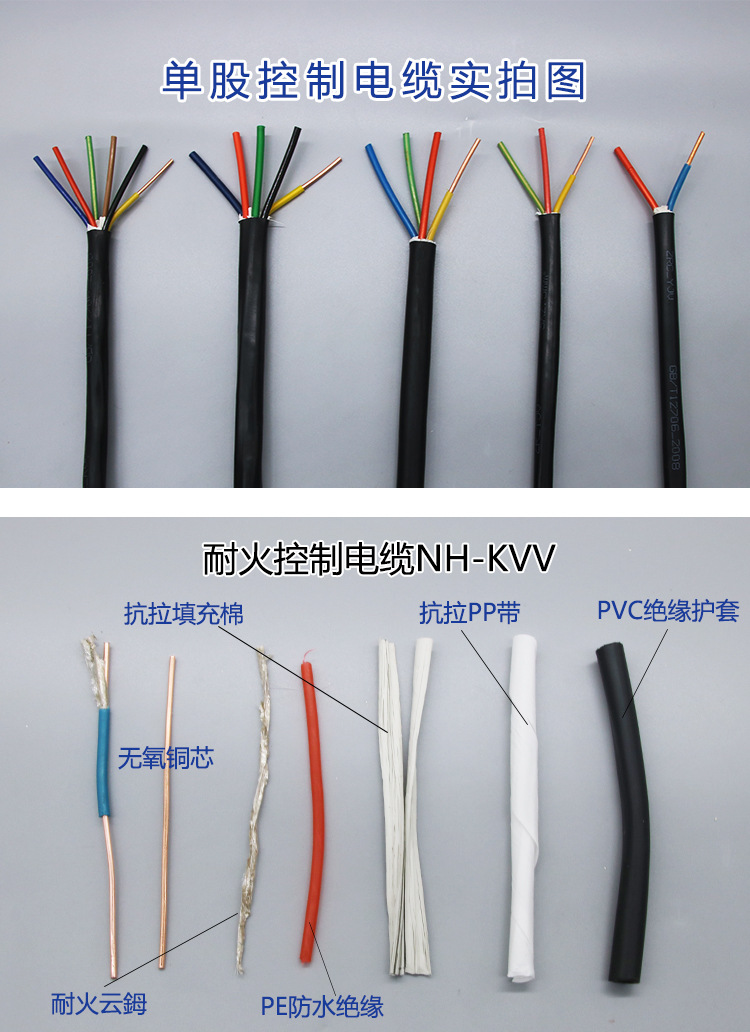 厂家供应kvv控制电缆kvv3*1.5 4*1.5 7*1.5 kvvp屏蔽控制信号电缆-阿里巴巴