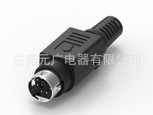 POWER DIN 6PIN 公头 6P/6针/6芯 ASSEMBLY组装式ABS-阿里巴巴