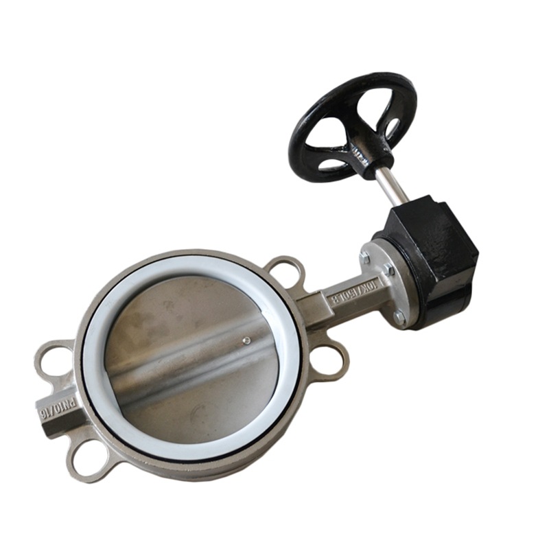 D371F-10P不锈钢304衬四氟蜗杆蝶阀DN100低压涡轮对夹式蝶阀DN500-阿里巴巴