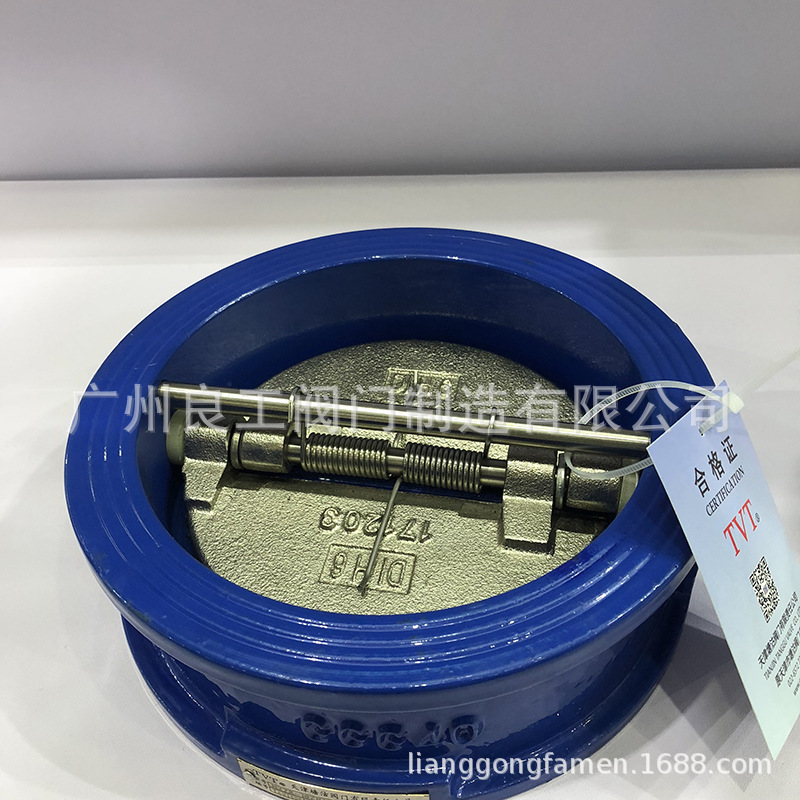 DH77X-16对夹式止回阀蝶式止回阀逆止阀单向阀DN50 65 80 100 150-阿里巴巴